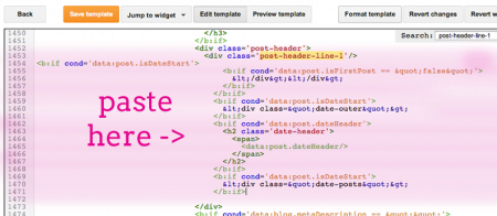 How to move date below the post title in Blogger