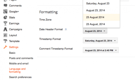 How to create a circular date header for Blogger posts