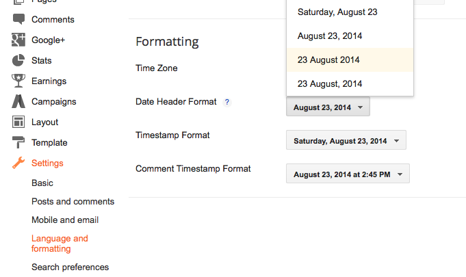 How to create a circular date header for Blogger posts