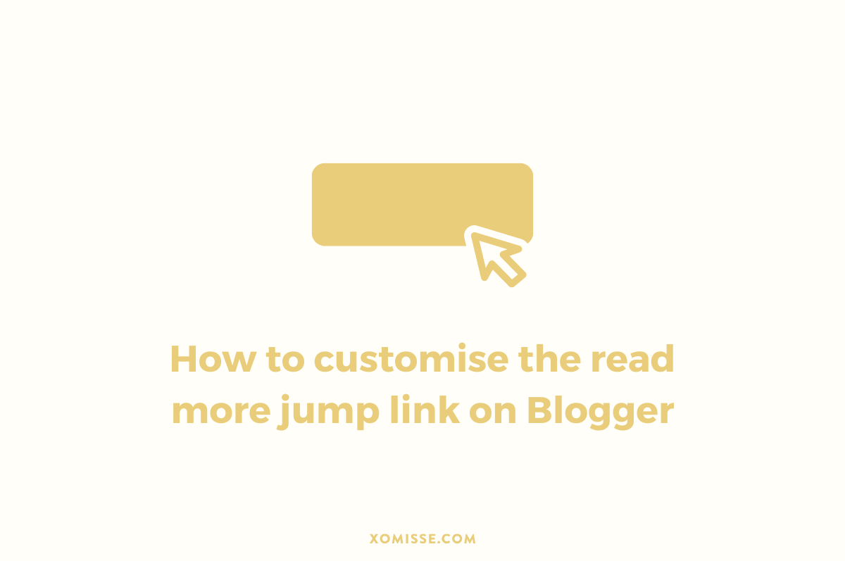 How to customise the read more jump link on Blogger How to customise the read more jump link on Blogger