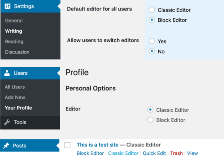How to disable the Gutenberg block editor and use the previous WordPress editor instead