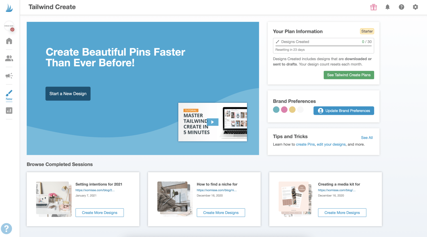 How to create Pinterest graphics with Tailwind Create