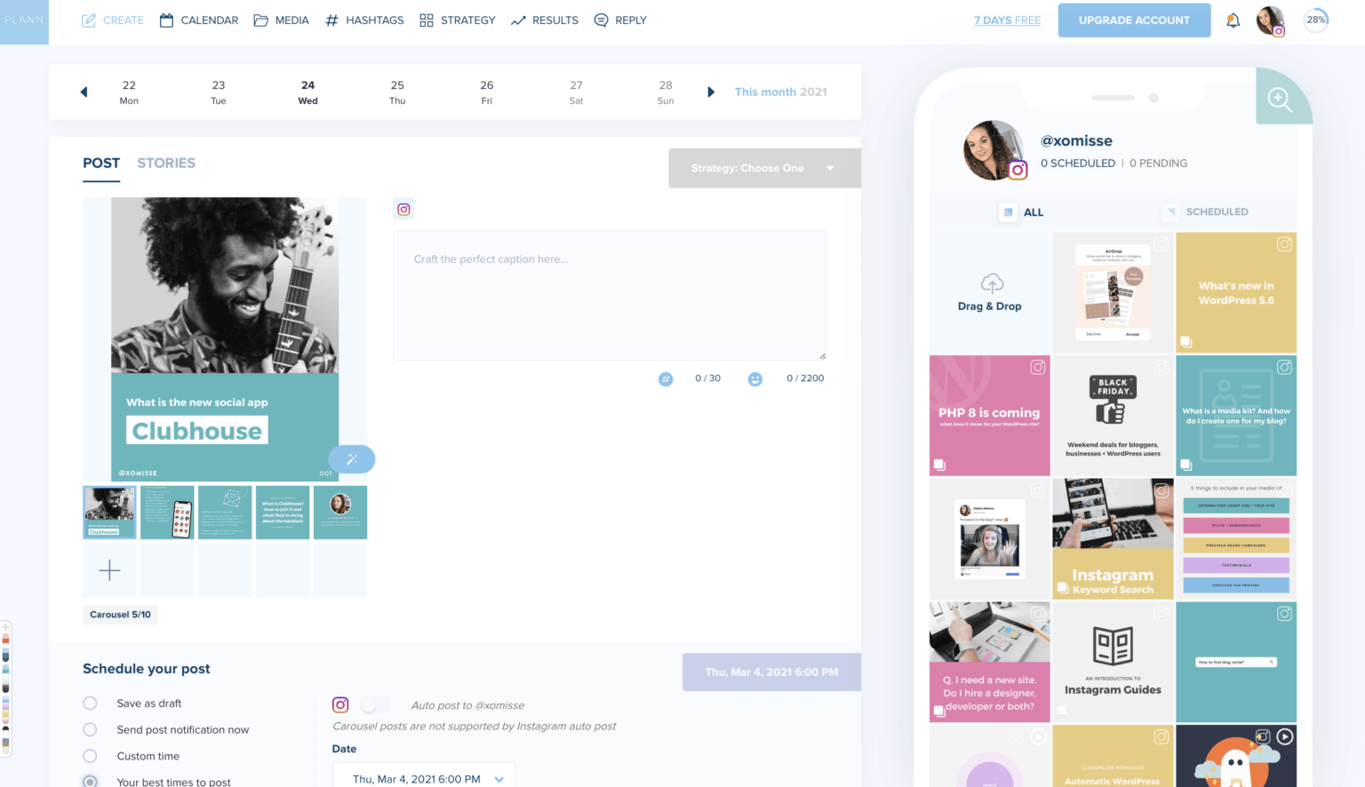 14 apps for planning and scheduling your Instagram content