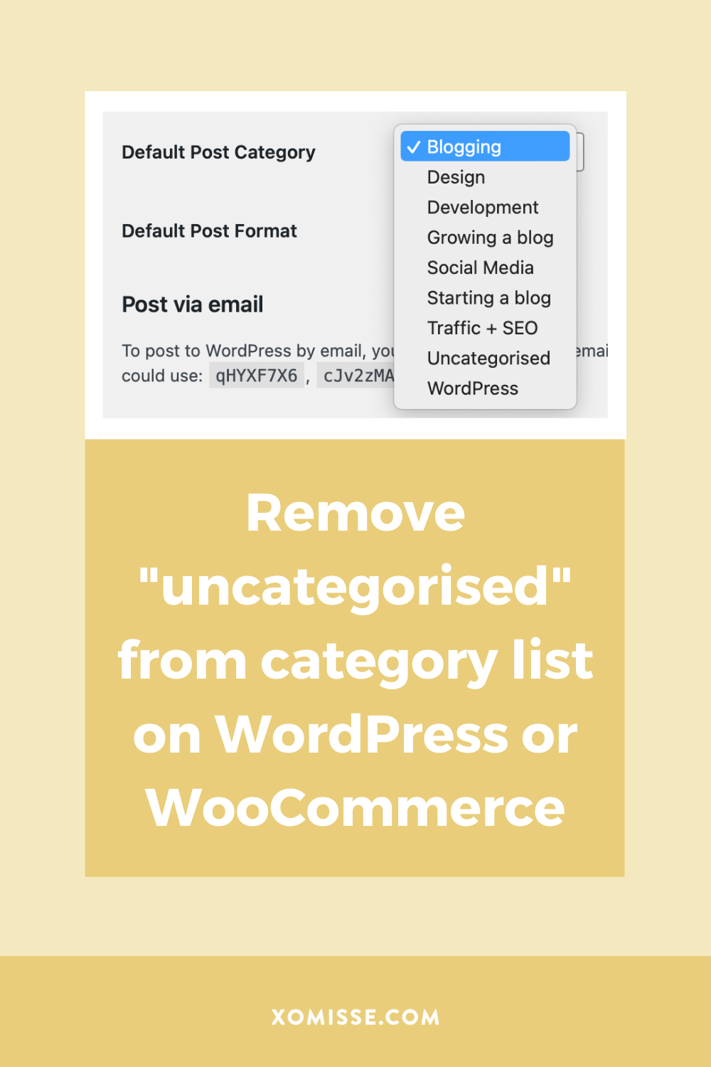 How to remove the "uncategorised" category from your WordPress or ...