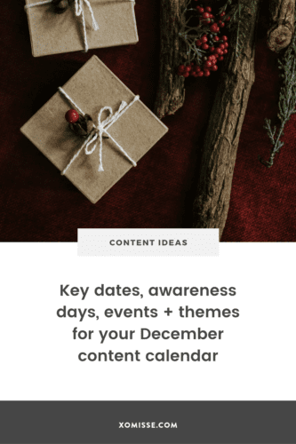 Content ideas to fill your December 2022 calendar